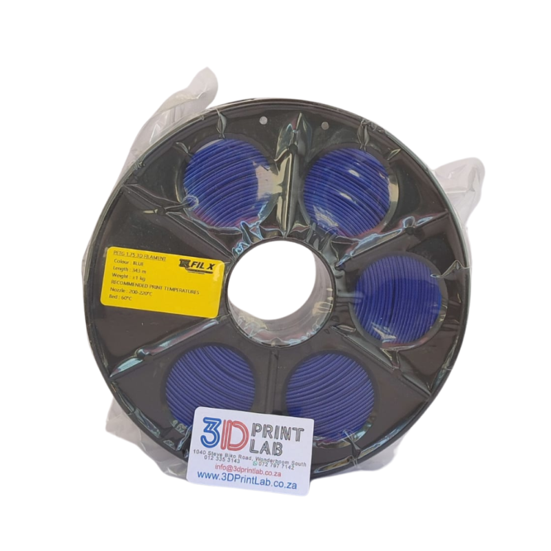 FilX PETG Blue Filament | 1.75mm | 1kg - 3D Print Lab
